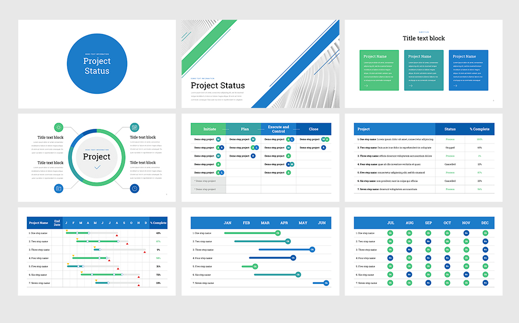 Powerpoint Project Status Template