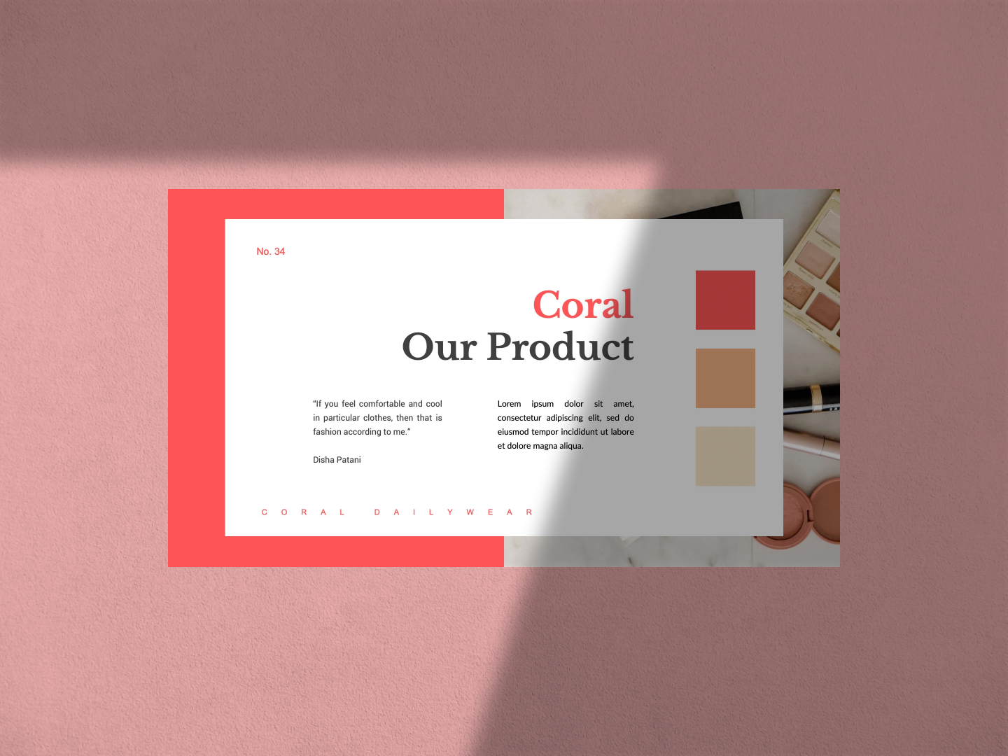 CORAL PowerPoint template for $18